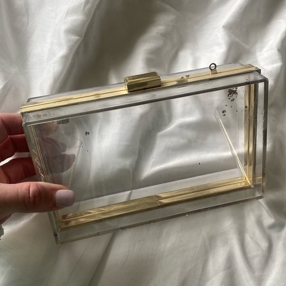 Bags | Clear Acrylic Clutch Purse | Poshmark